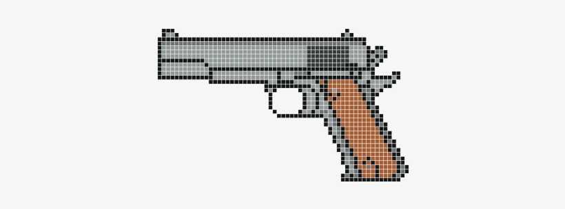 Colt - Minecraft 1911 Pixel Art PNG Image | Transparent PNG Free ...