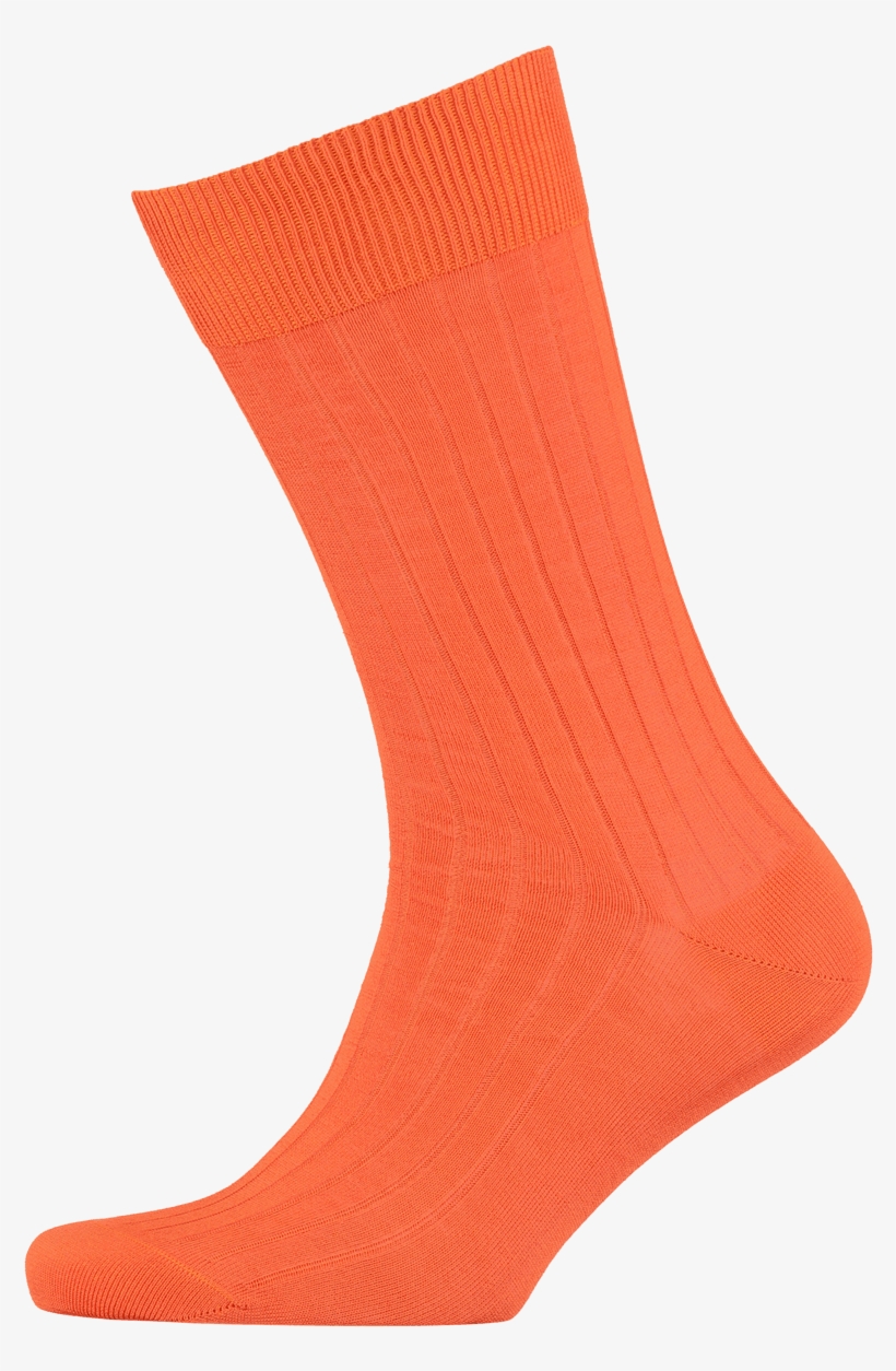 Menswear Socks Cotton Ribbed Orange - Sock PNG Image | Transparent PNG ...