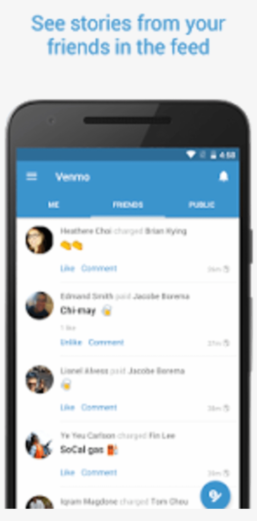 Venmo - Android Paypal Pay In App PNG Image | Transparent PNG Free ...