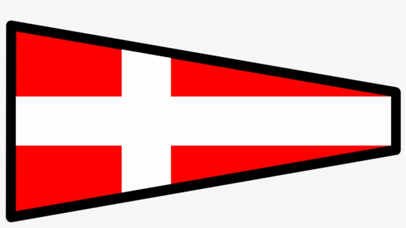 Red Signal Flag With White Cross Svg Clip Arts 600 PNG Image ...
