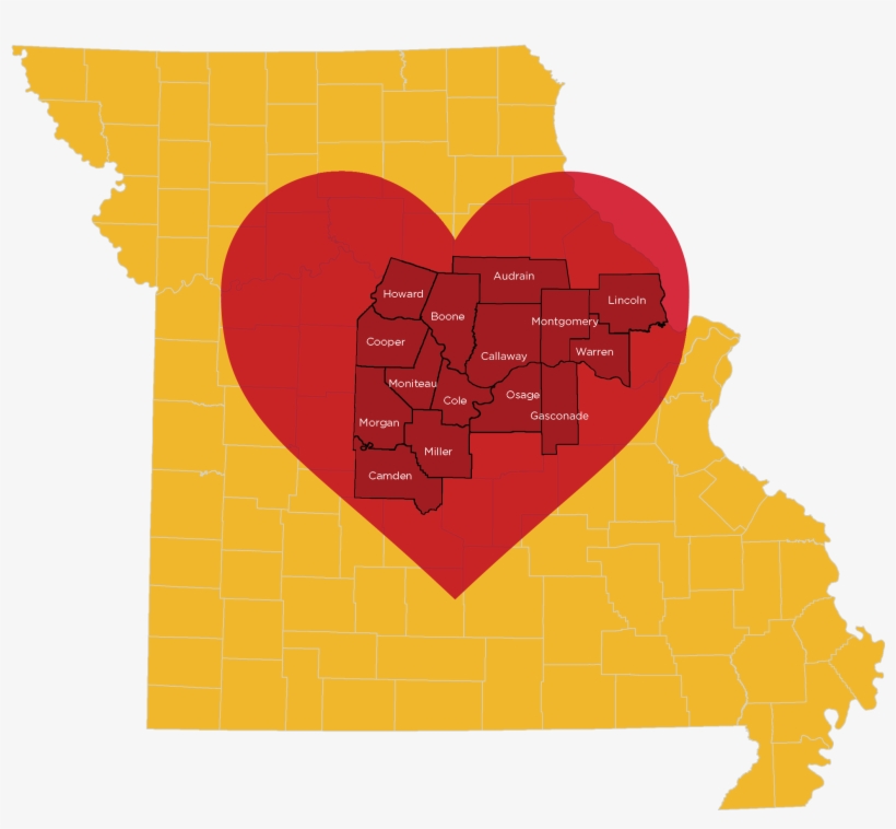 Heart Of Missouri Regional Professional Development - Map Of Missouri ...