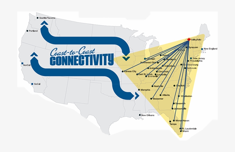 This Graphic Displays The Destinations Made Possible - Csx Valleyfield ...
