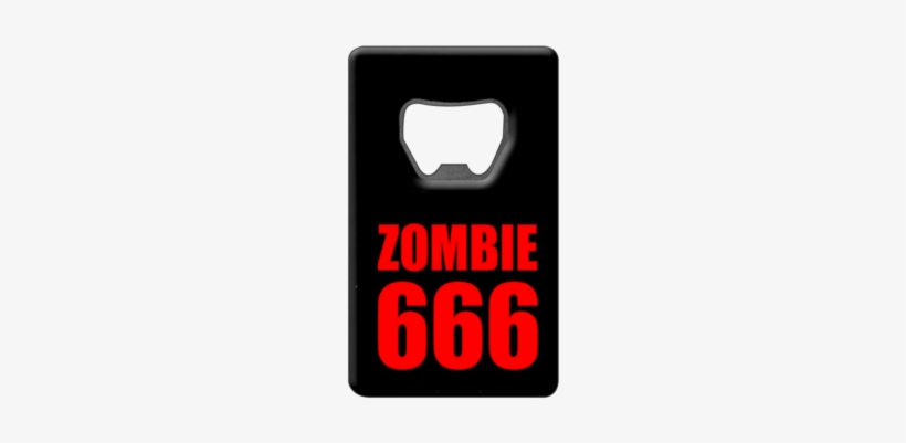 Zombie 666 Credit Card Bottle Opener - Affiche De La Halde PNG Image ...