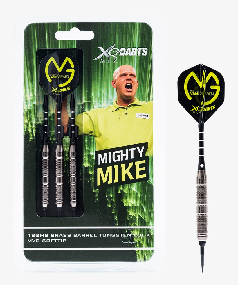 Mvg Tungsteel Soft Tip Darts - Michael Van Gerwens Darts PNG Image ...