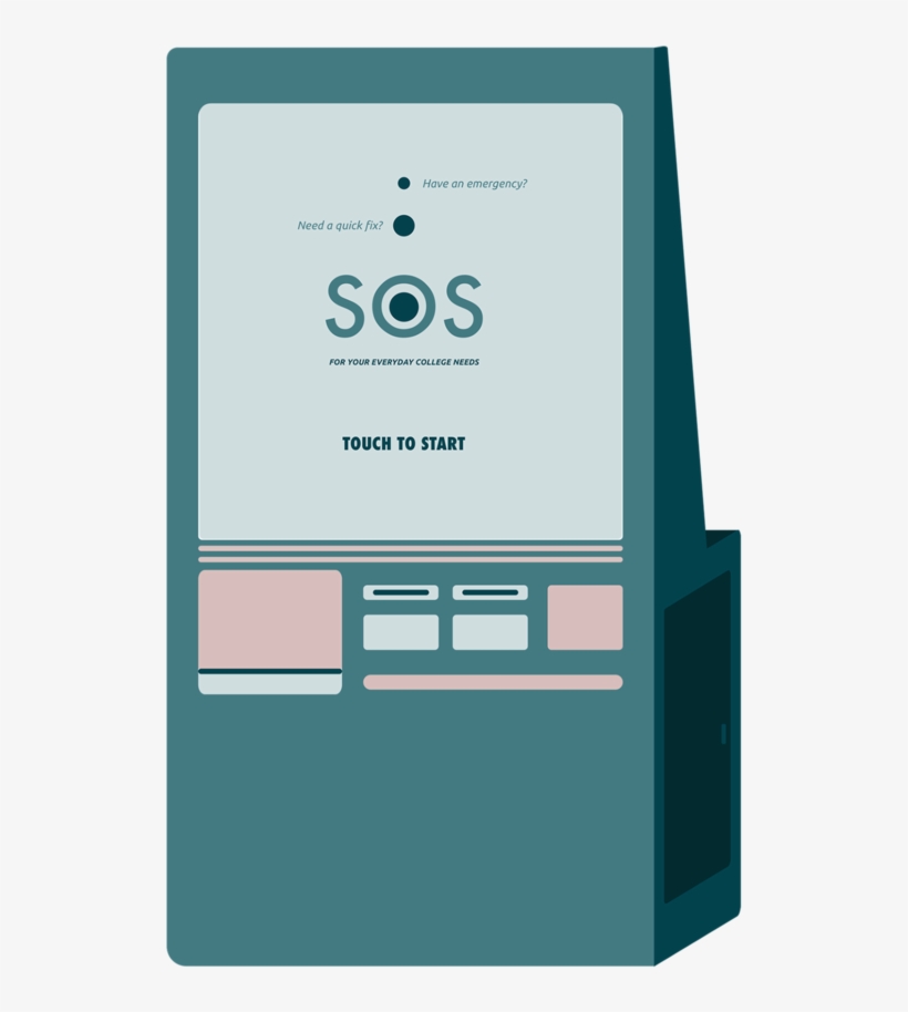 S - O - S - - A Vending Machine For The Everyday Needs - Sos PNG Image ...