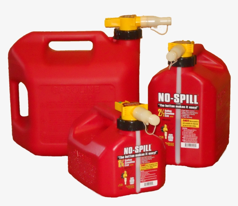 3 Sizes Of No Spill Gas Cans PNG Image | Transparent PNG Free Download ...