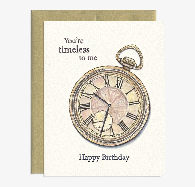 Nostalgic Antique Watch Greeting Card - Pocket Watch PNG Image ...