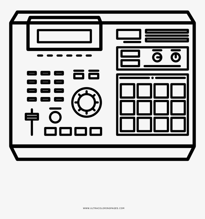 Mpc Coloring Page - Akai Mpc PNG Image | Transparent PNG Free Download ...