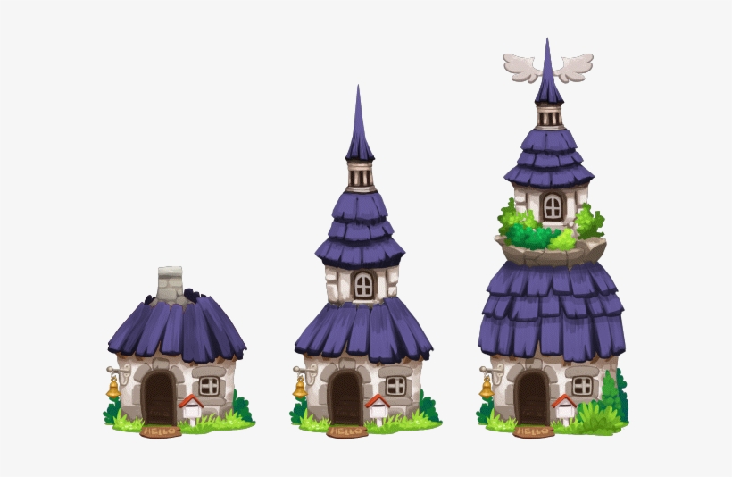 House Small Cottage Level 1to3 - Happy Street Buildings Png PNG Image ...