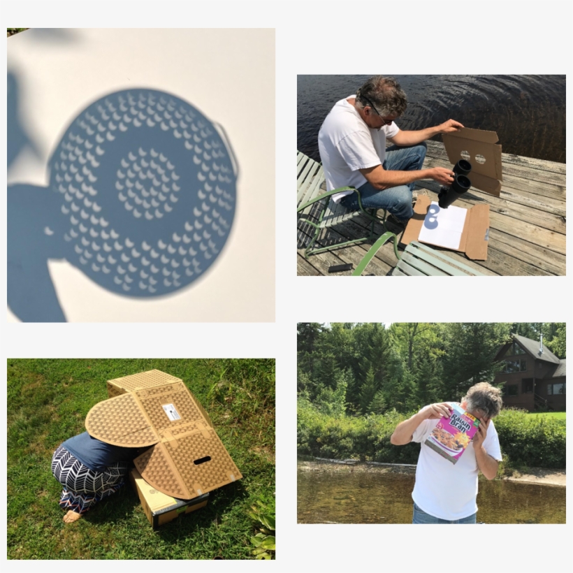 Homemade Contraptions For Safely Viewing Solar Eclipse - Backyard PNG ...