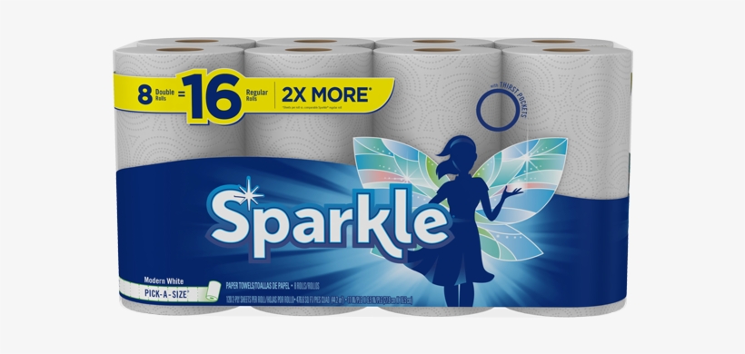 Just White Paper Towels Double Roll - Sparkle Paper Towels PNG Image ...