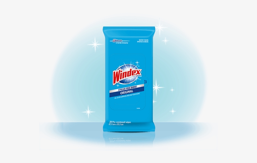 Windex® Original Glass Cleaner Wipes Front PNG Image | Transparent PNG ...
