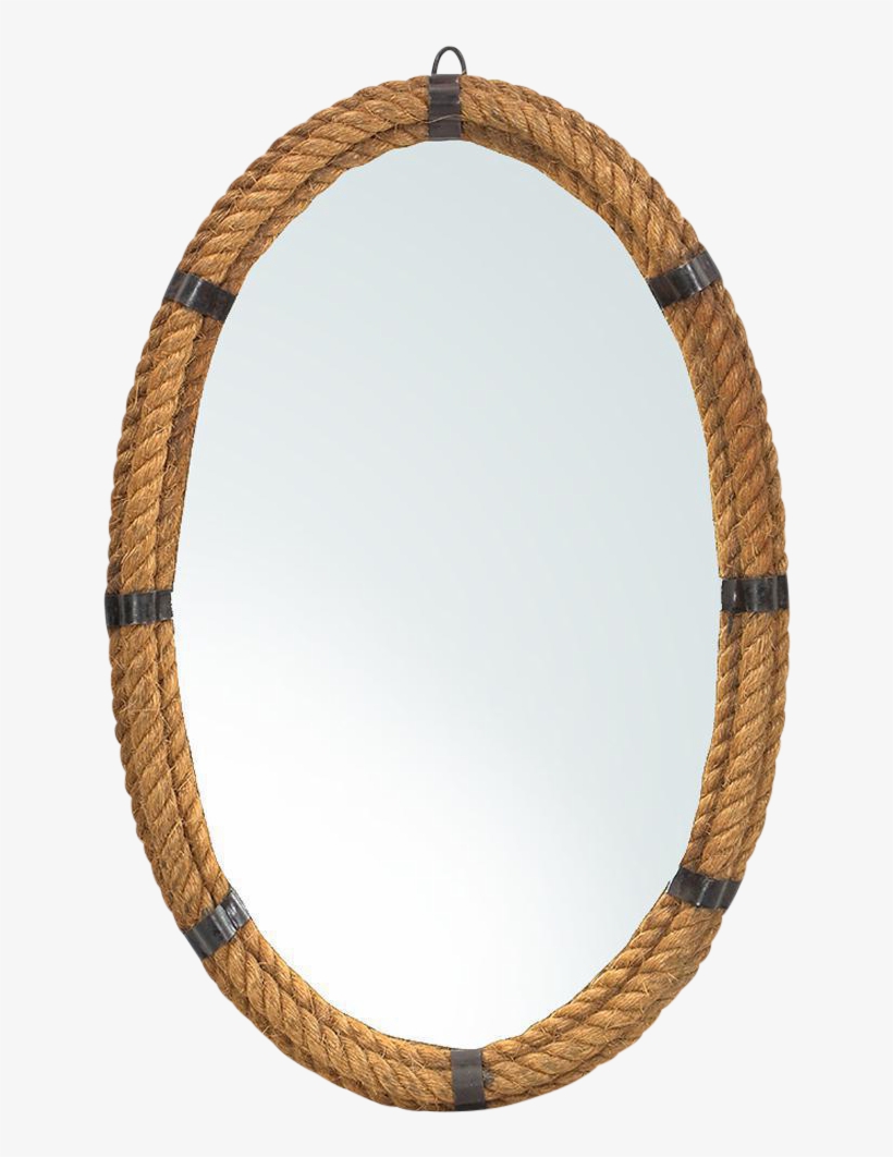 Nautical Oval Rope Mirror On Chairish - Dovetail Al266 Dudley Mirror ...
