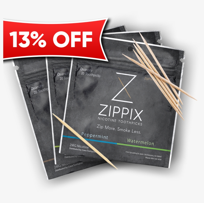 Zippix Nicotine Toothpicks - Flyer PNG Image | Transparent PNG Free ...