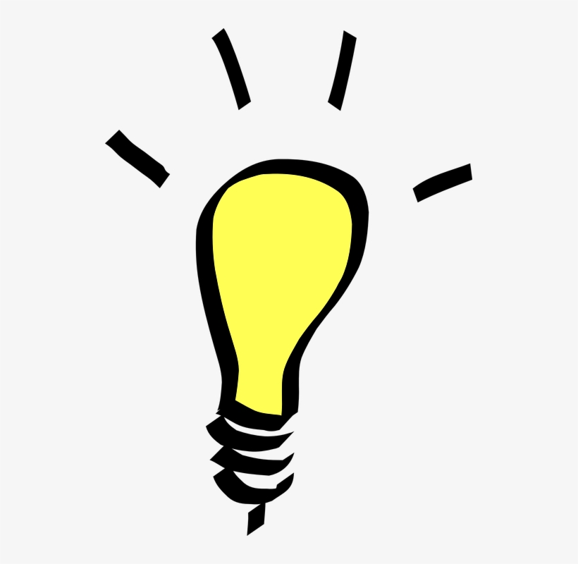 Thinking Light Bulb Clip Art