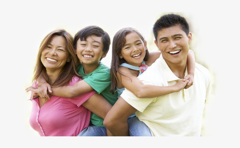 Download Asian Family With 2 Parents, Each Holding A Child On - Asian ...