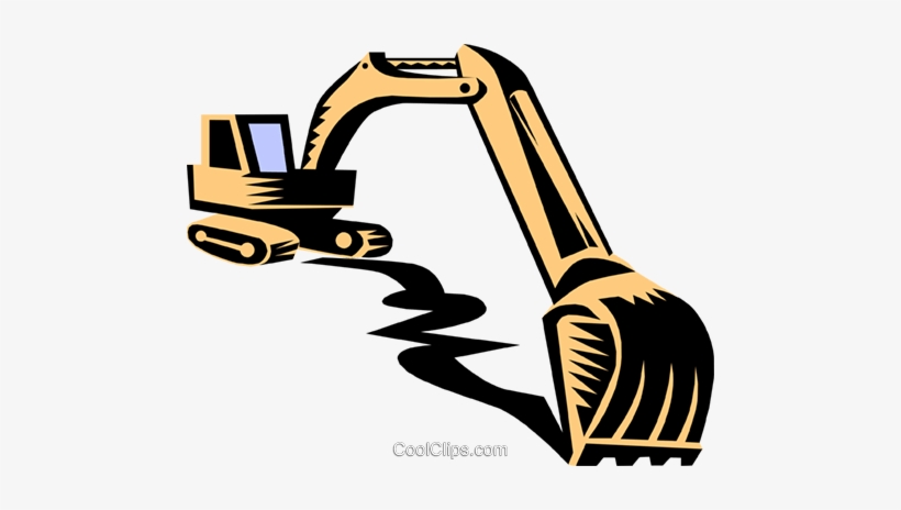 Heavy Equipment/high Hoe Royalty Free Vector Clip Art - Heavy Equipment ...