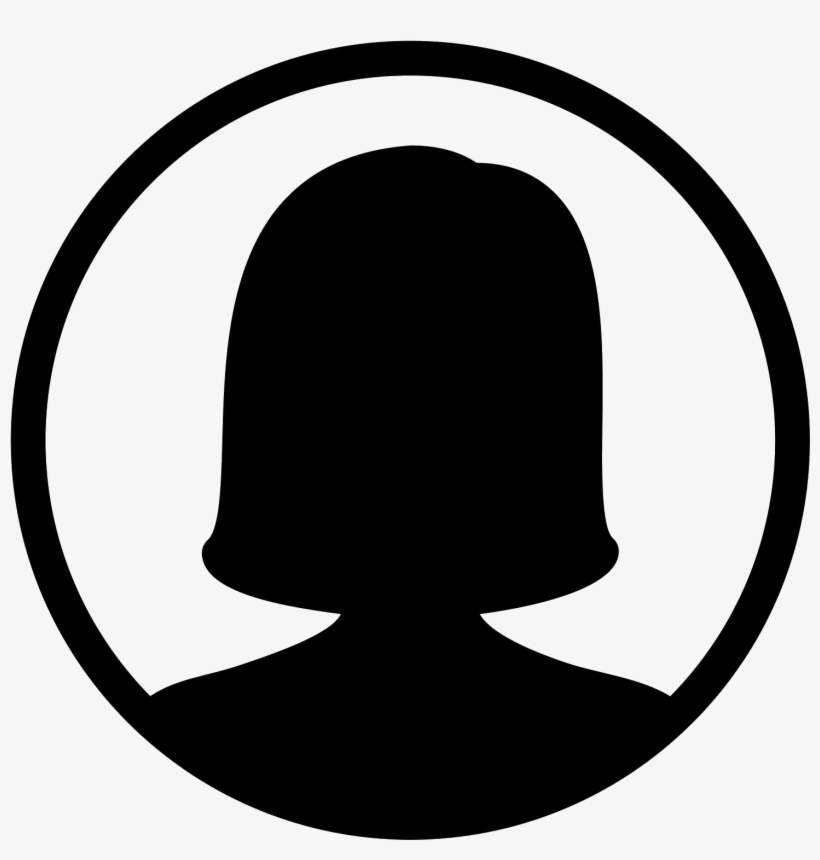 The Outer Shape Of The Icon Is A Circle - Vector Female Icon Png PNG ...