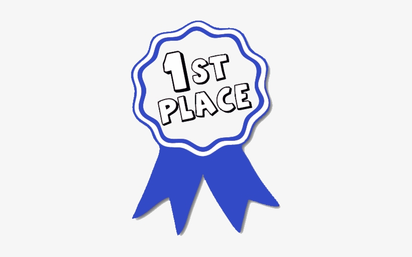 Award Ribbon Blue 1st - Congratulations On Training Completion PNG ...