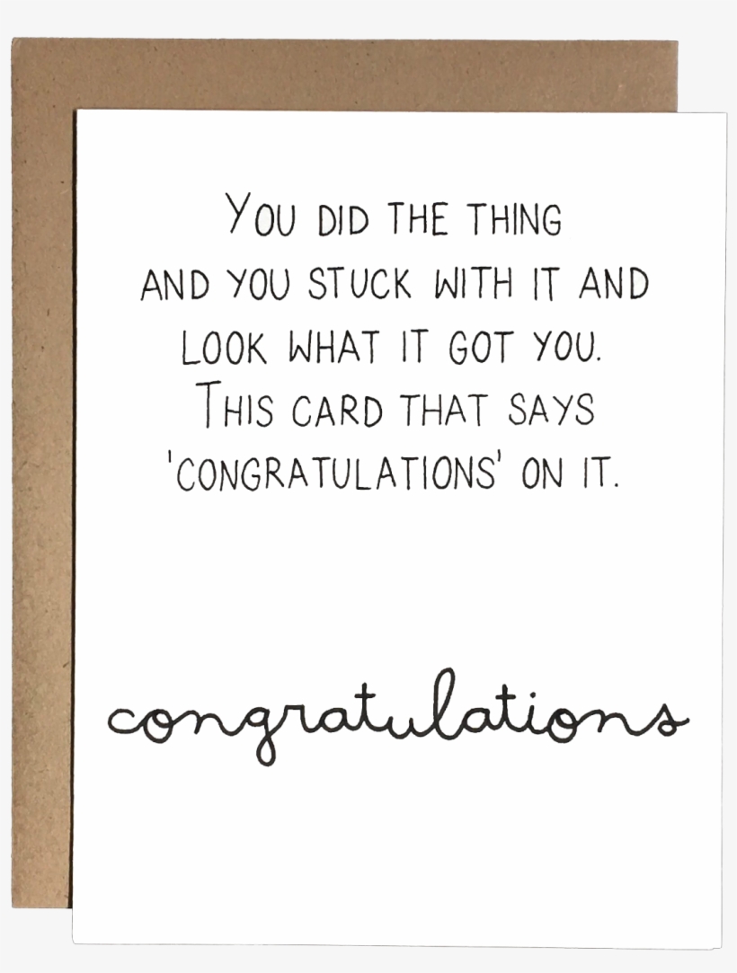 Download This Card Says Congratulations | Transparent PNG Download ...