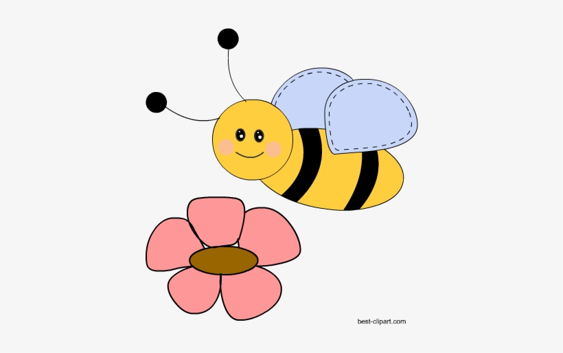 Bee And Flower Clipart