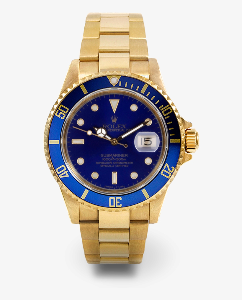 Rolex Submariner Yellow Gold 18k Blue Dial - Rolex Submariner Two Tone ...