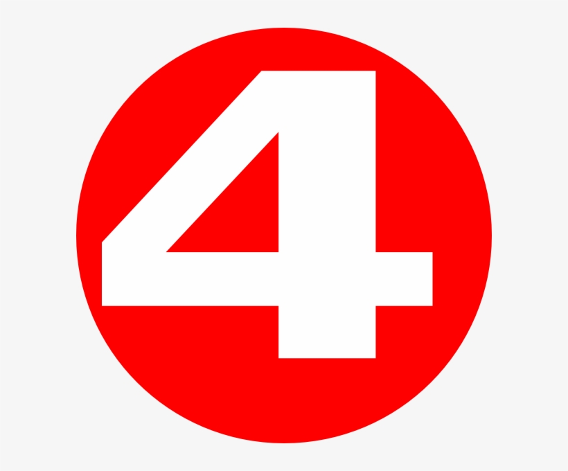 Download Clip Library Download Number - Number 4 Red Circle ...