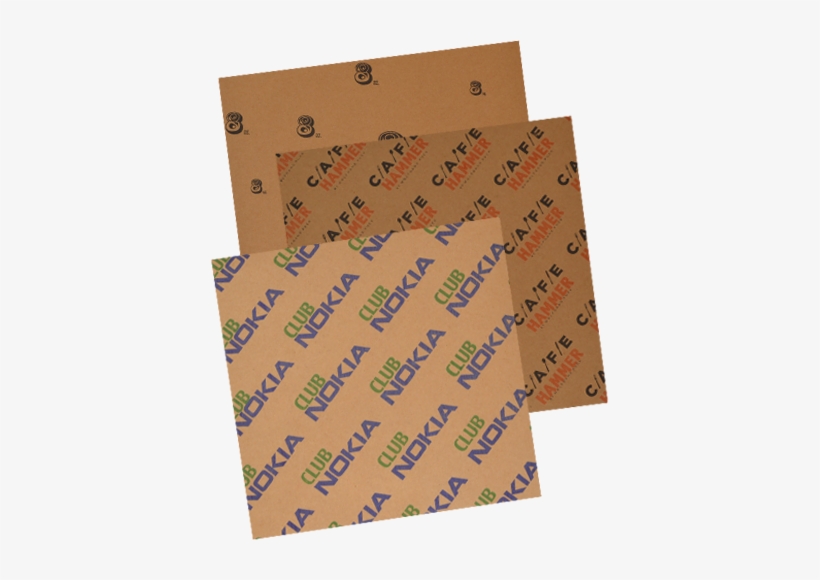 Food Service Sheets Coated Kraft Paper - Printed Kraft Paper Sheets PNG ...