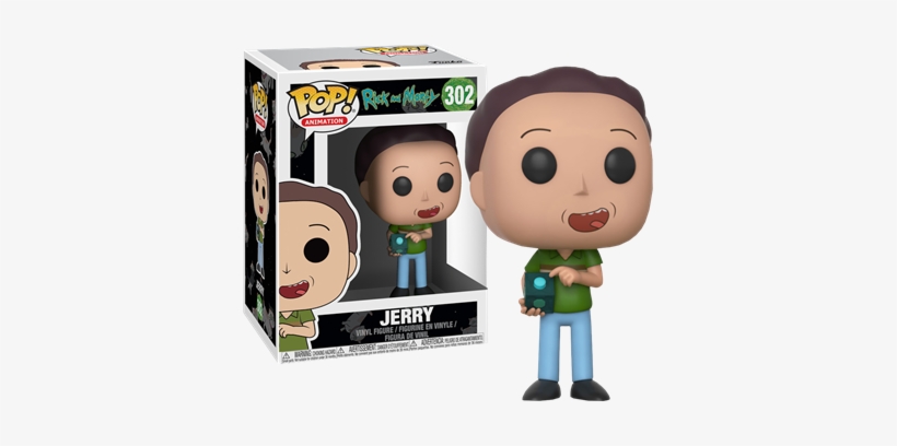 Pop Rick And Morty Jerry - Funko Pop Rick And Morty Jerry PNG Image ...