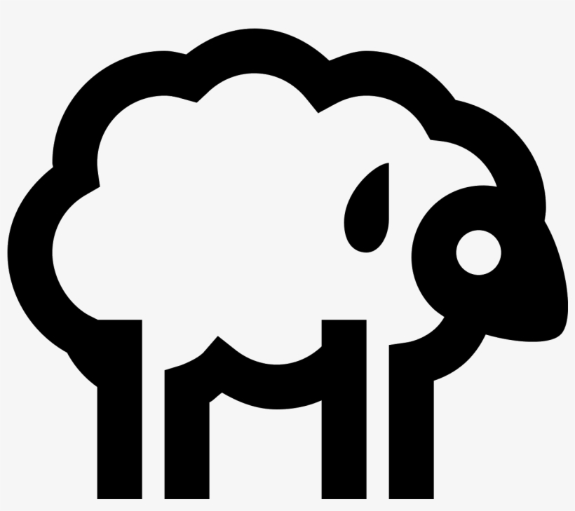 The Icon Shows A Sheep Standing Up On Four Stiff Legs PNG Image ...