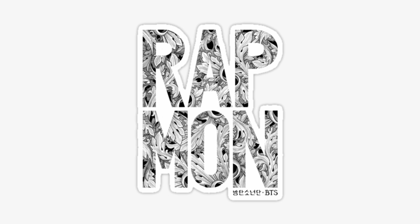 Download Deluxe Black Canvas Background Rap Monster Bts Member - Bts ...