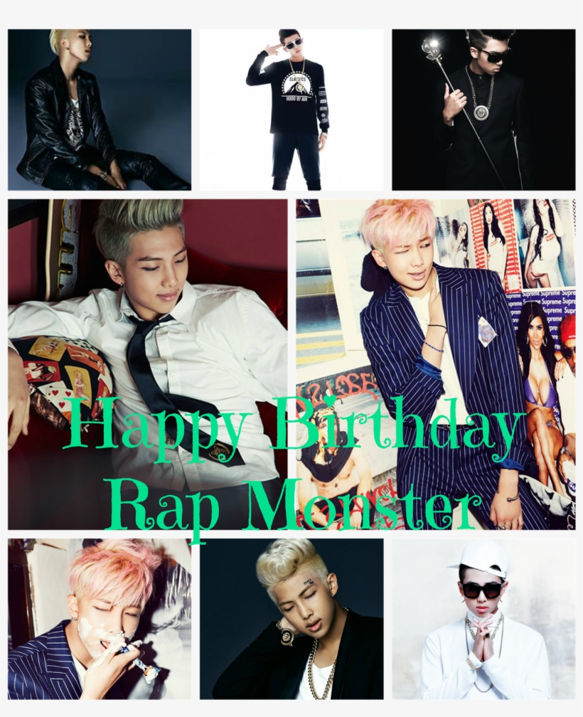 Download Happy Birthday Rap Monster | Transparent PNG Download | SeekPNG