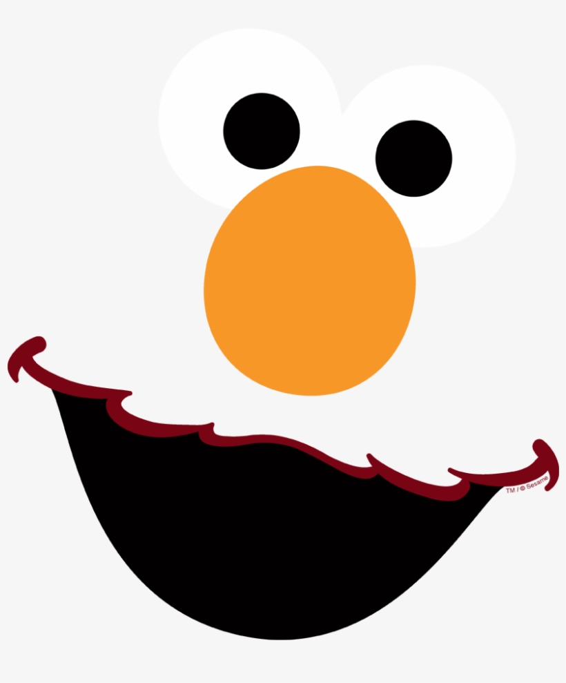 Sesame Street Elmo Face Men's Ringer T-shirt - Elmo PNG Image ...