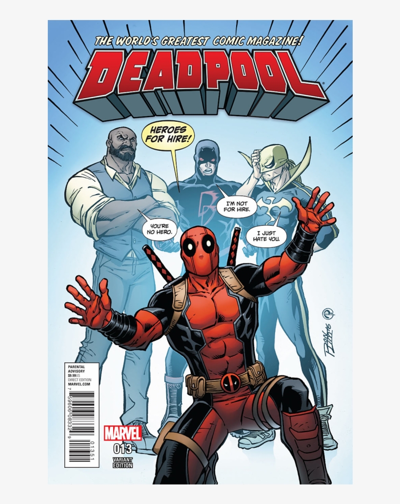 Download Купете Comics 2016-08 Deadpool 13 Lim Variant Cover - Deadpool ...