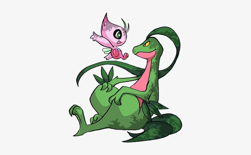 Grovyle & Celebi - Grovyle PNG Image | Transparent PNG Free Download on ...
