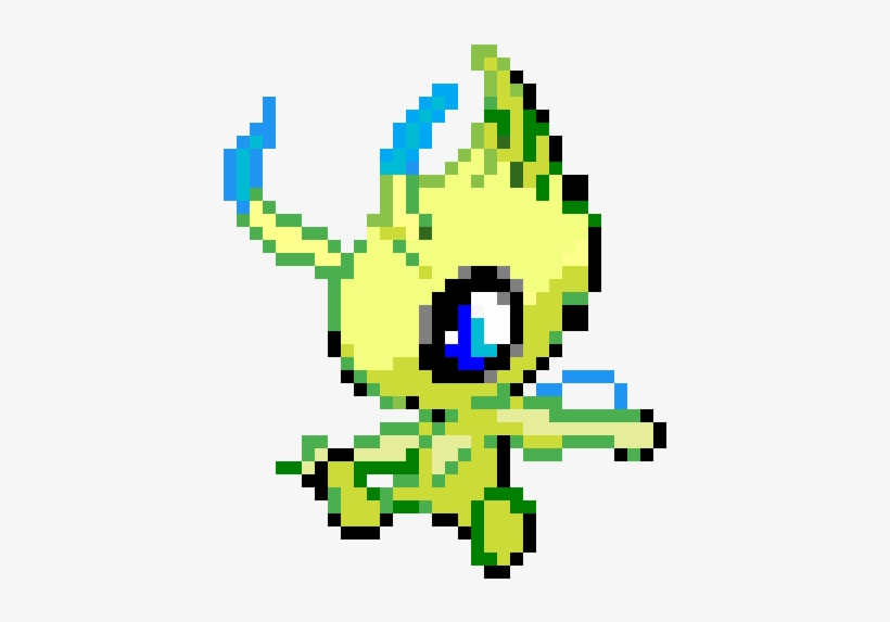 Download Celebi Sprite - Celebi Pixel Art | Transparent PNG Download ...