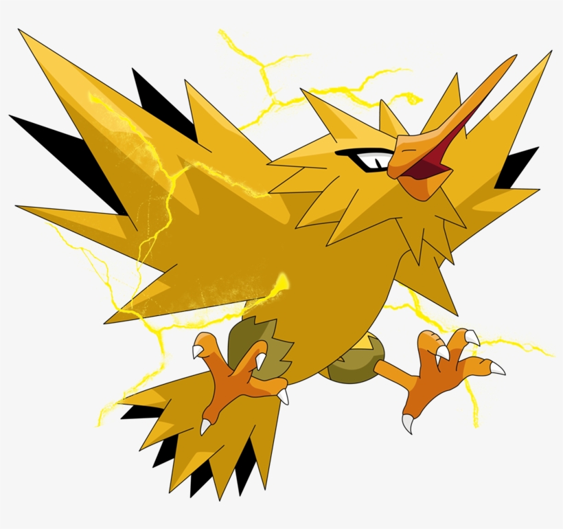 Shiny Zapdos Pokédex - Pokemon Zapdos PNG Image | Transparent PNG Free Download on SeekPNG