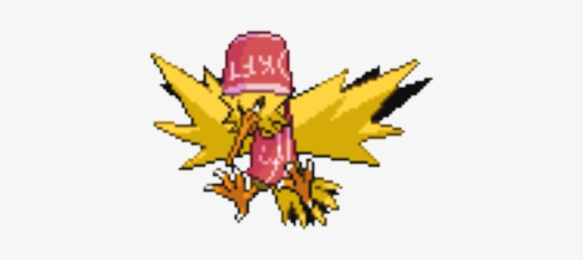 Fried Zapdos - 8 Bits Pokemon Zapdos PNG Image | Transparent PNG Free ...
