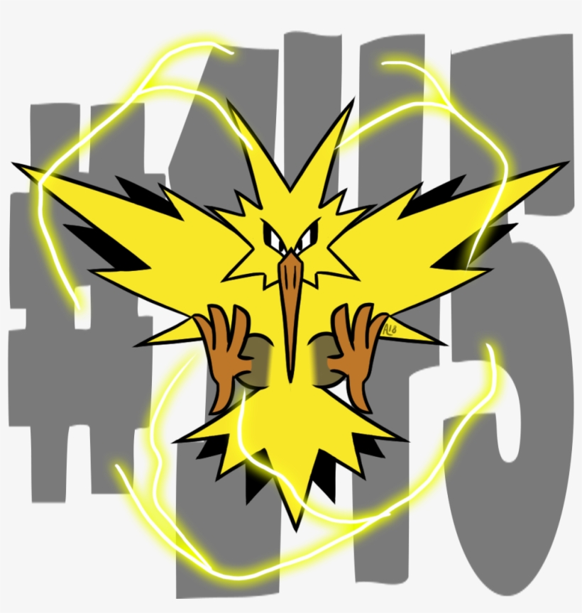 Zapdos Pokemon Pokemonaday Https - Illustration PNG Image | Transparent ...