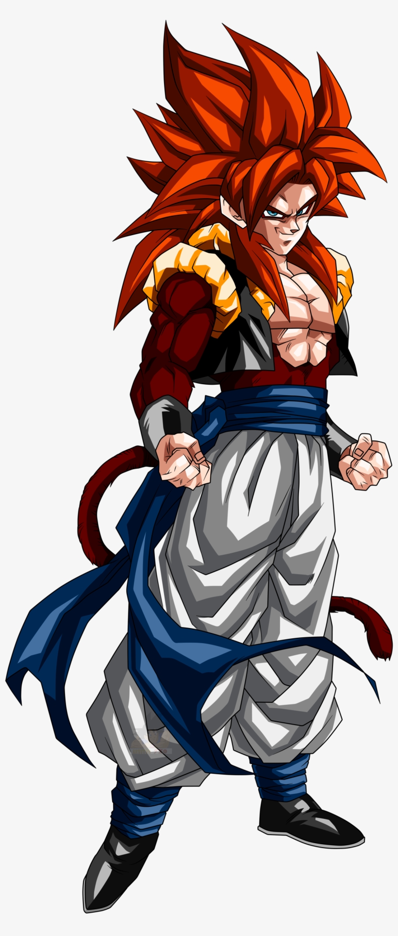 View Fullsize Gogeta Image - Super Saiyan PNG Image | Transparent PNG ...