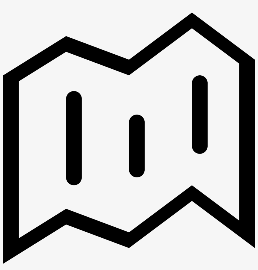 Map Folded Outlined Paper - Icon PNG Image | Transparent PNG Free ...