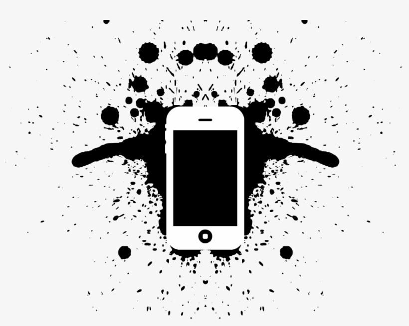 Modern Day Rorschach Test - Blood Square Sticker 3" X 3" PNG Image ...