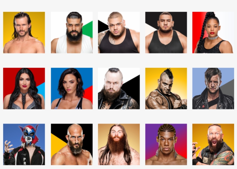 Adam Cole Andrade "cien" Almas Akam Rezar Bianca Belair - Collage PNG ...