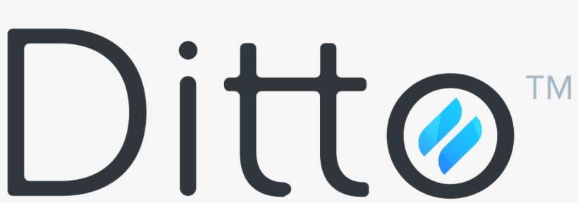 Ditto Logo Text - Electric Blue PNG Image | Transparent PNG Free ...