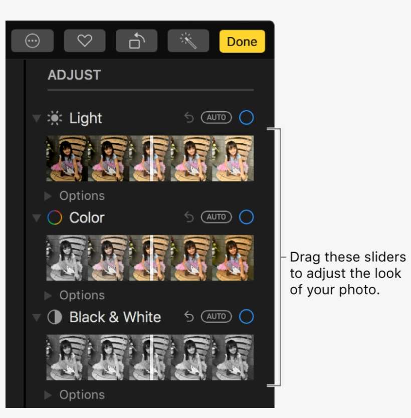 The Light, Color, And Black & White Sliders In The - Car PNG Image ...