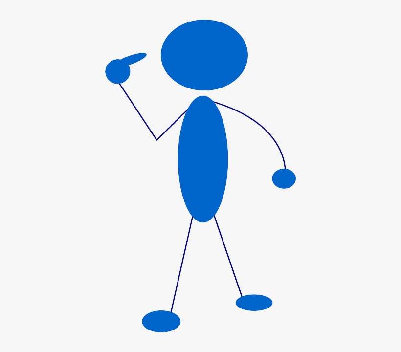 Blue, Stick, Symbol, People, Man, Figure, Men - Thinking Clipart ...