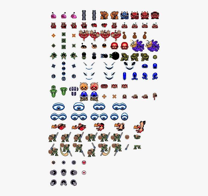 Bosses - Link's Awakening Enemy Sprites PNG Image | Transparent PNG ...
