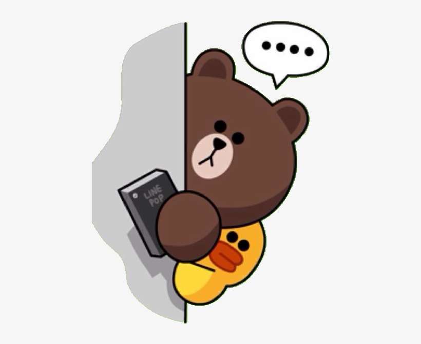 Line Sticker Png - Line Sticker Brown Png PNG Image | Transparent PNG ...