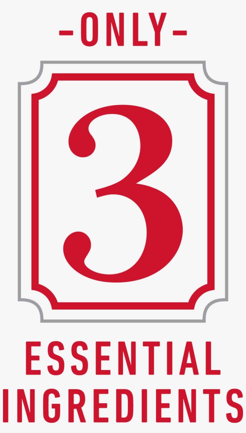 Download 3 Essential Ingredients@2x - Number | Transparent PNG Download ...