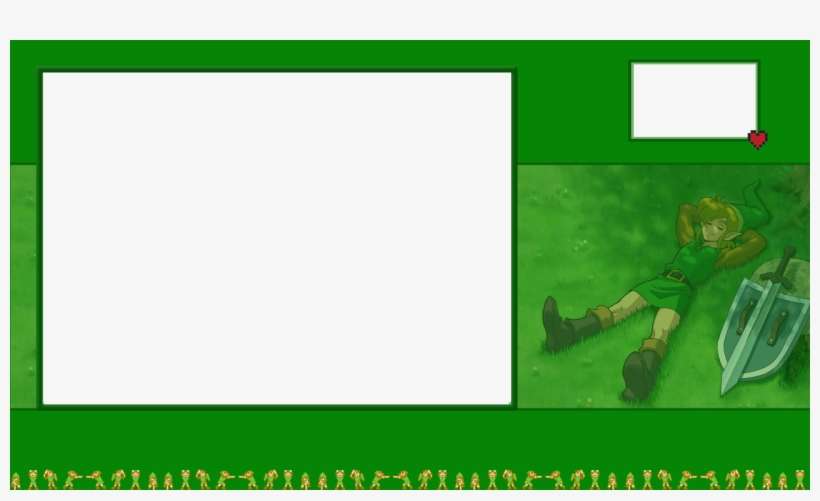 Download Zelda Clipart Minecraft - Twitch Overlay Template Zelda ...